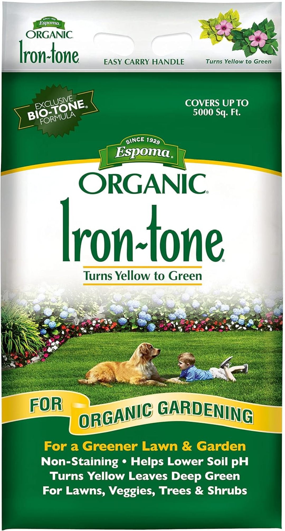 LYSP Organic Iron-Tone 3-0-3 Organic Fertilizer and Plant Food to Help ...