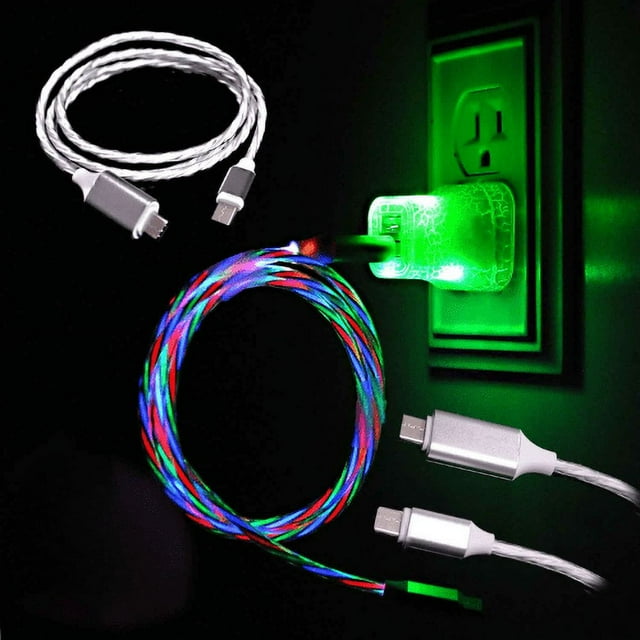 LYTECORDZ - TYPE C to TYPE C Light Up LED Phone Charging Cable WITH ...