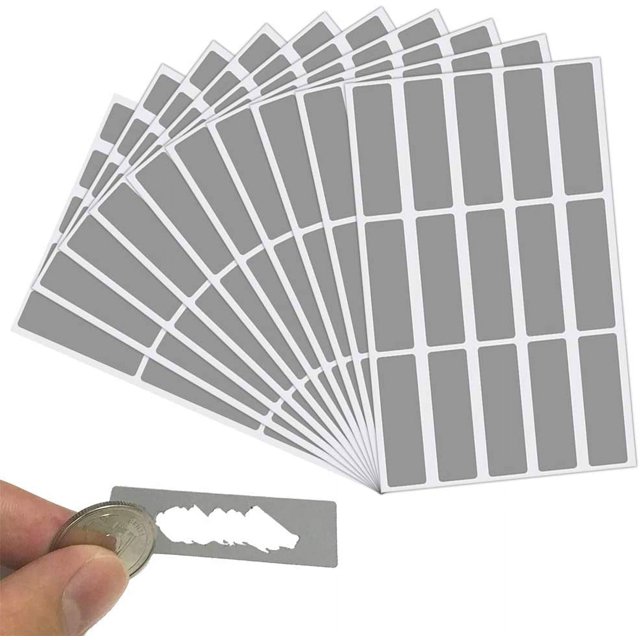 LYTIVAGEN 150 PCS Scratch Off Lables, Rectangle Scratch Stickers, 48 ...