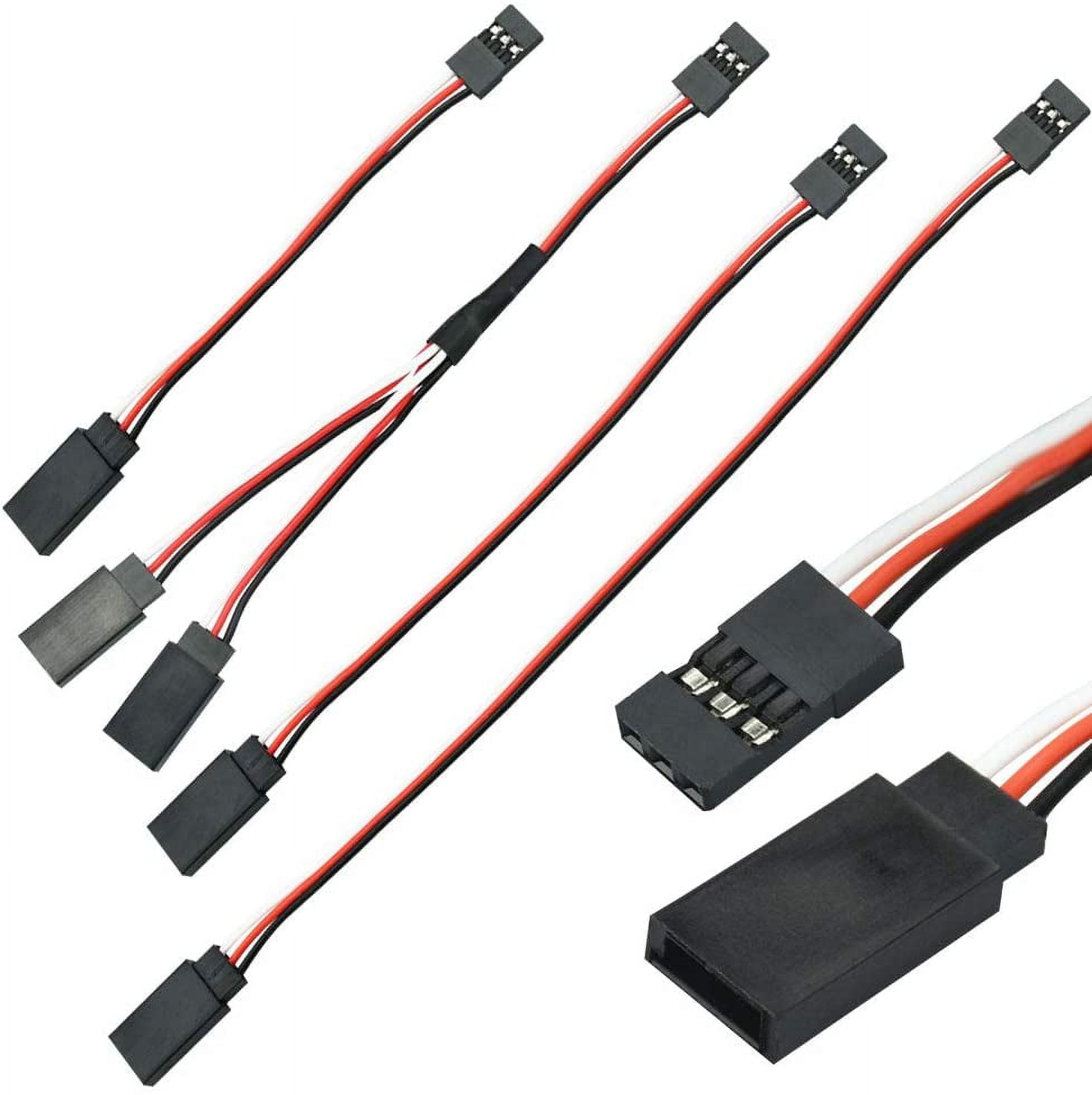 LYTIVAGEN 16 PCS JR Style Servo Extension Contain 5 PCS 10cm Servo ...