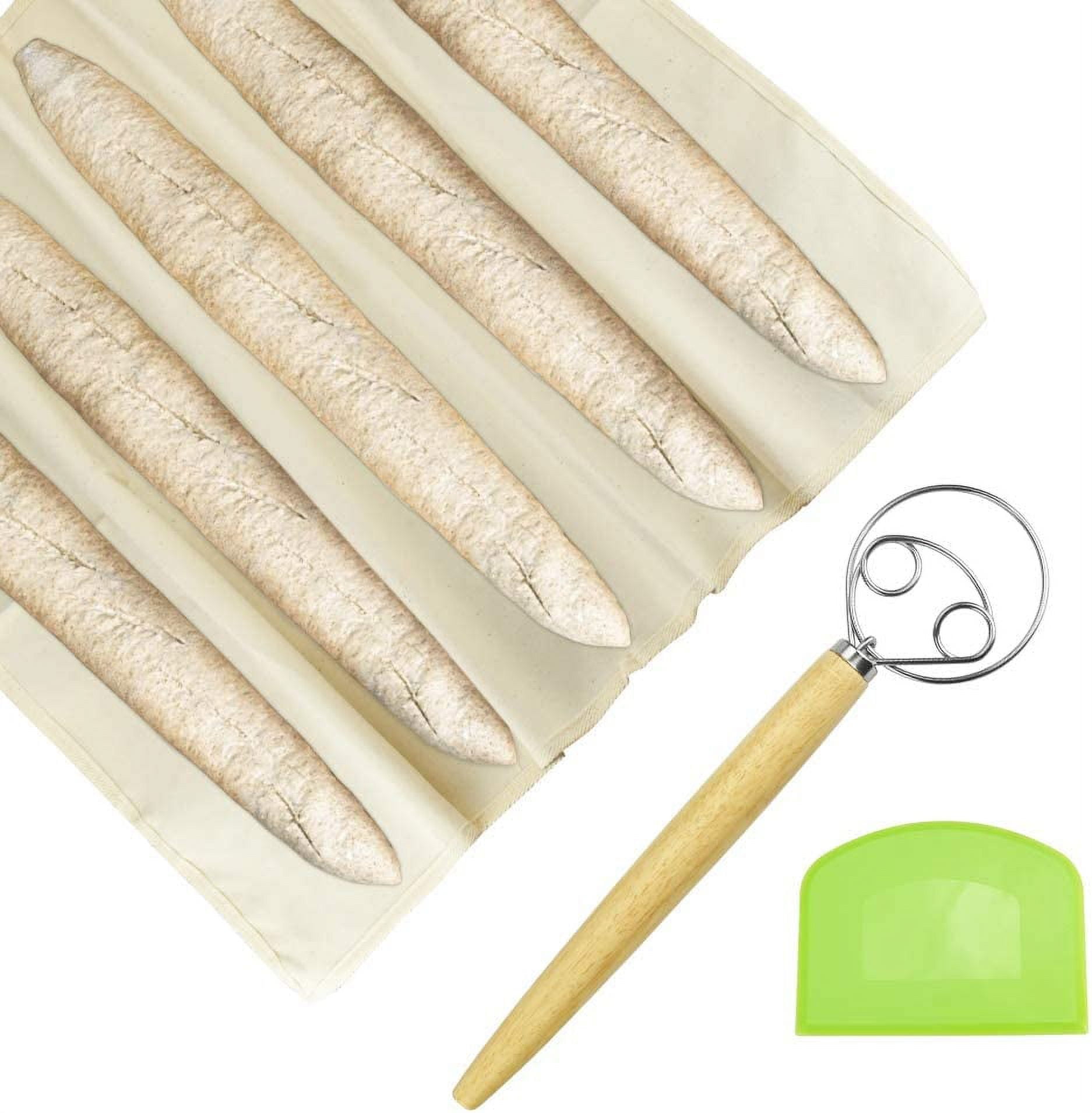 LYTIVAGEN 3 PCS Professional Baker's Couche Cotton Canvas Bakers Couche ...