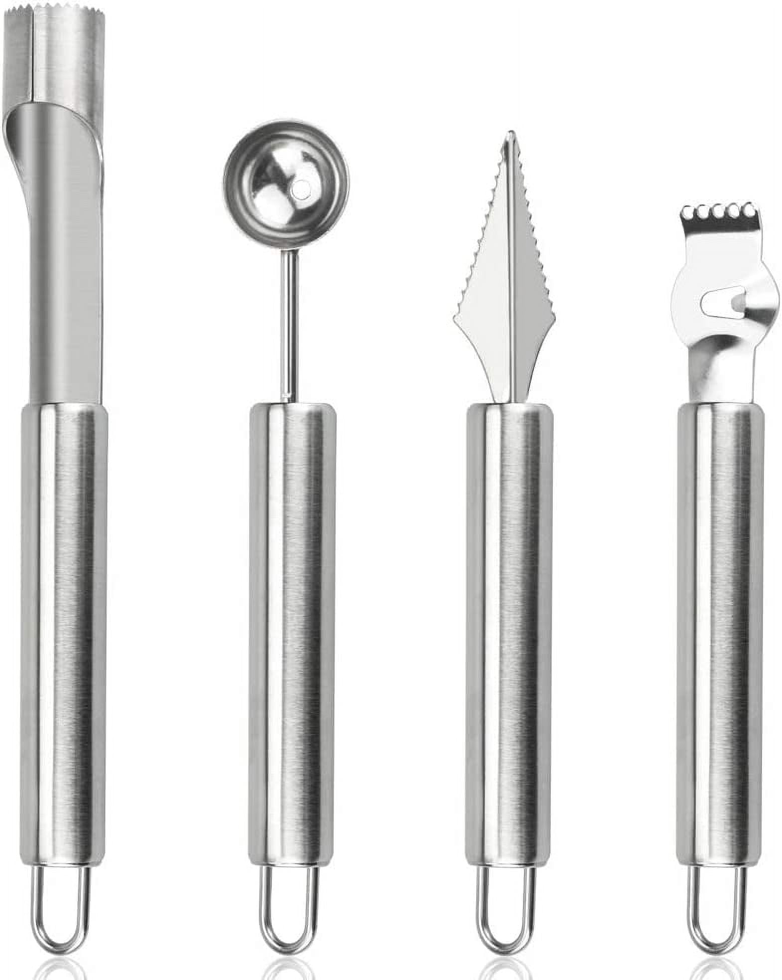 LYTIVAGEN 4 PCS Fruit Tool Set: Stainless Steel Cutter, Core Remover ...