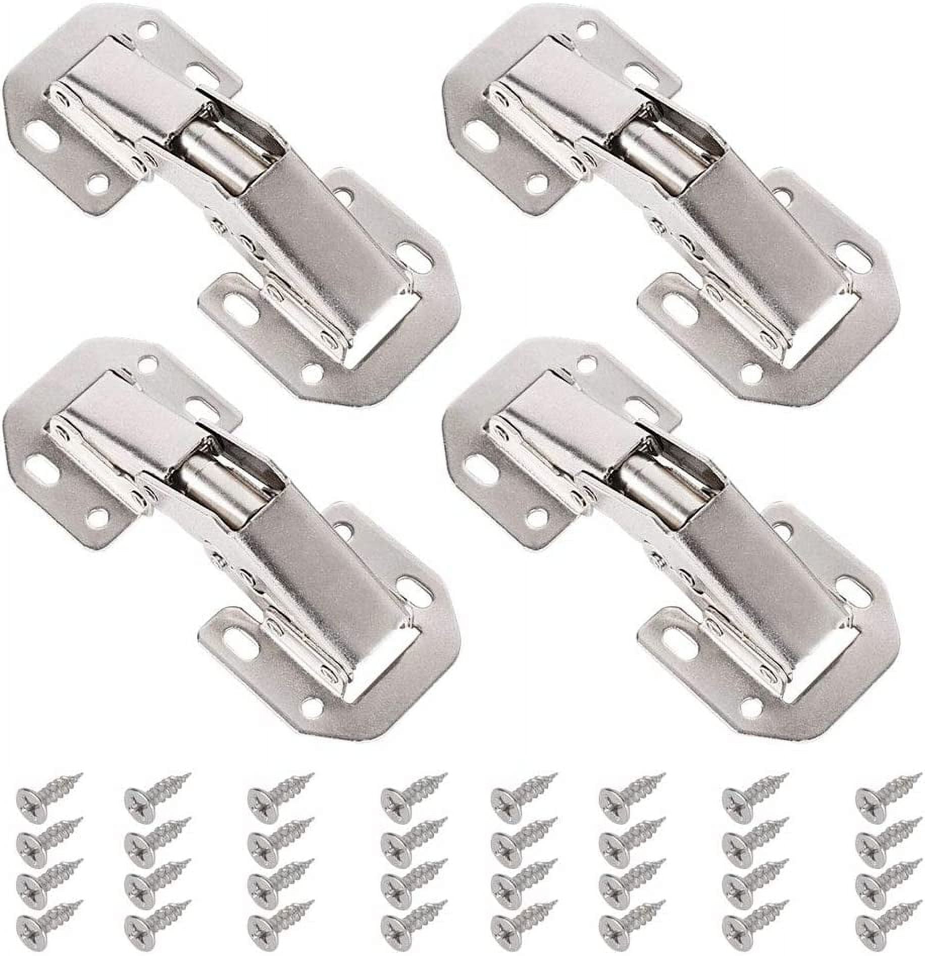 LYTIVAGEN 4 PCS Interior Kitchen Cabinet Door Hinges, 90 Degree Soft ...