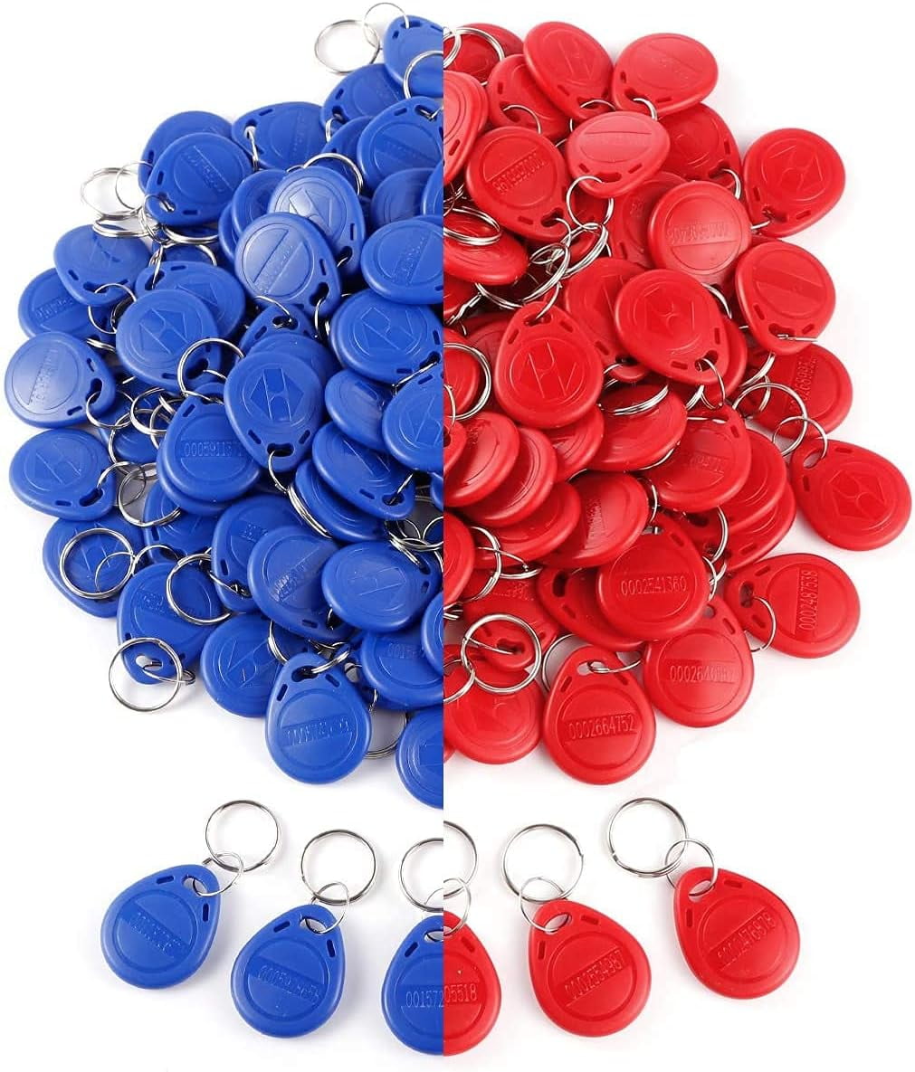 LYTIVAGEN 50 PCS 125KHz RFID Key Fob Proximity ID Card Token Tag Keypad ...