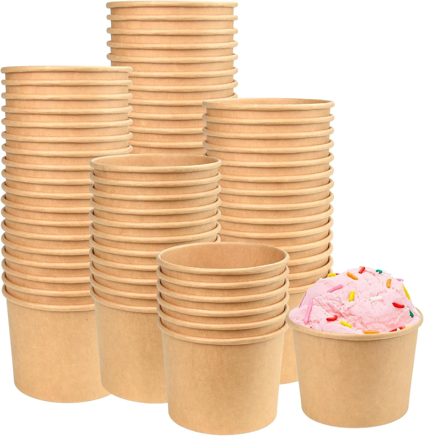 LYTIVAGEN 50 Pack Disposable Paper Cups, Coffee Cups, Tea Cups, Coffee ...