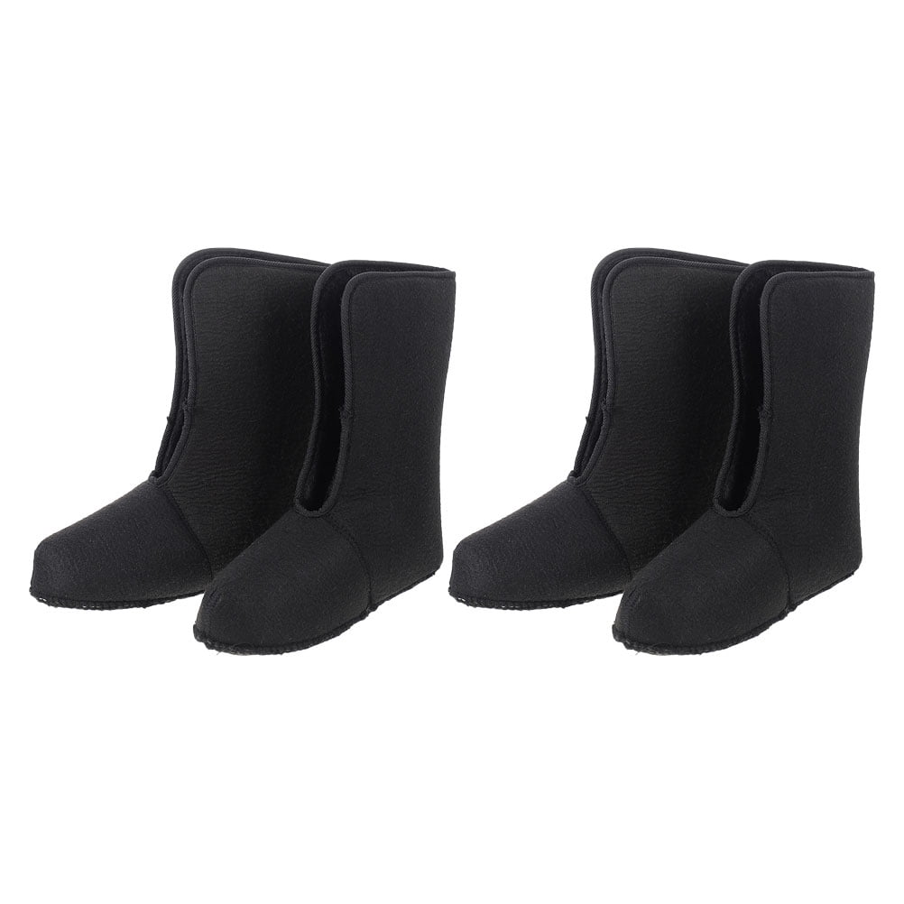 WEUVEB Soft Thermal Boot Liners for Men Black Oxford Cloth and Fleece ...