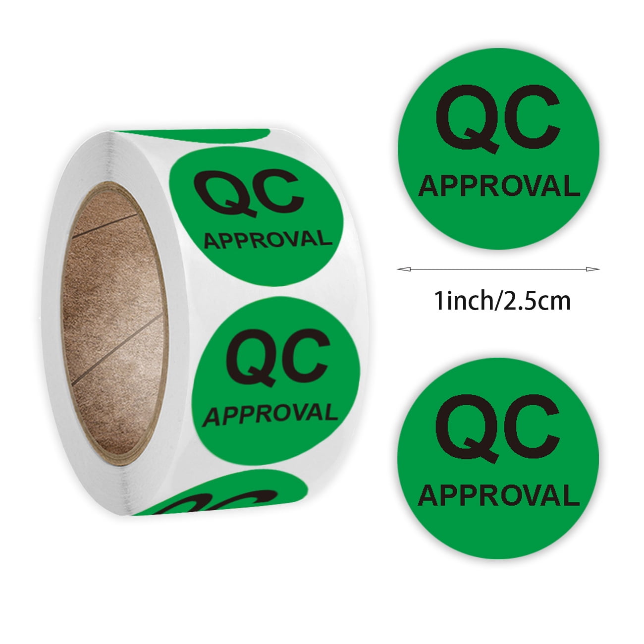 LYTMENT 1 Roll Adhesive Qc Labels For Quality Controls Round Inspection ...