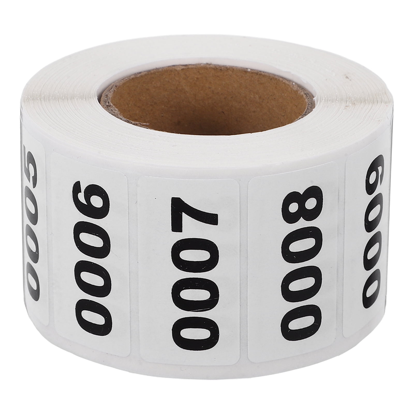 WEUVEB Label Number Stickers White Copperplate 1000Pack For Office Use ...