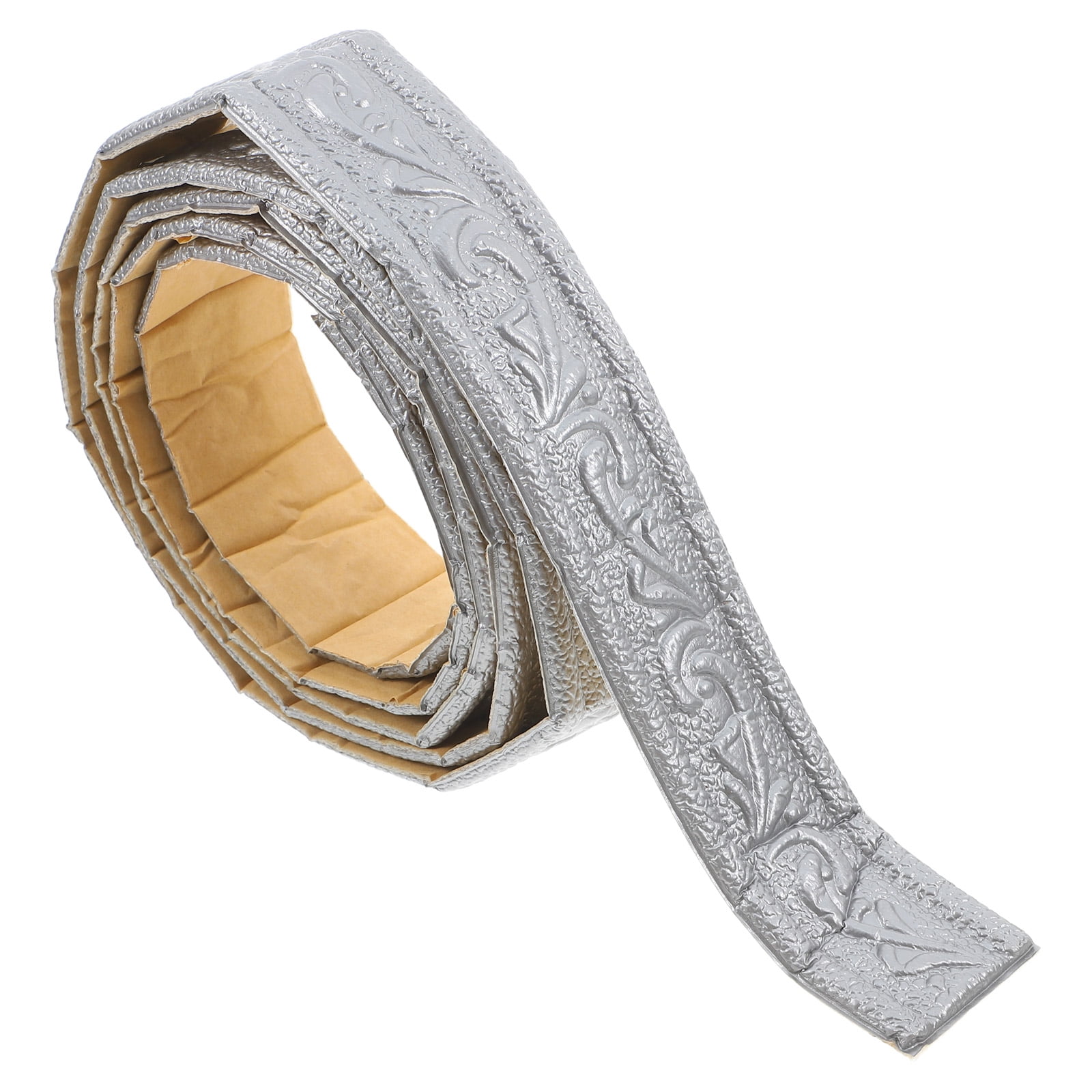 WEUVEB Self-Adhesive Grey Foam Waistline Skirting Durable Wall Molding ...