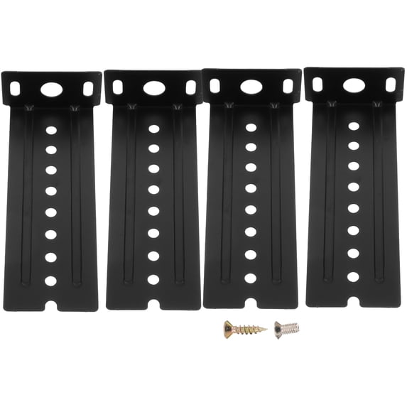 WEUVEB 1Set Heavy Duty Keyboard Slide Brackets Black Widened L Shaped ...