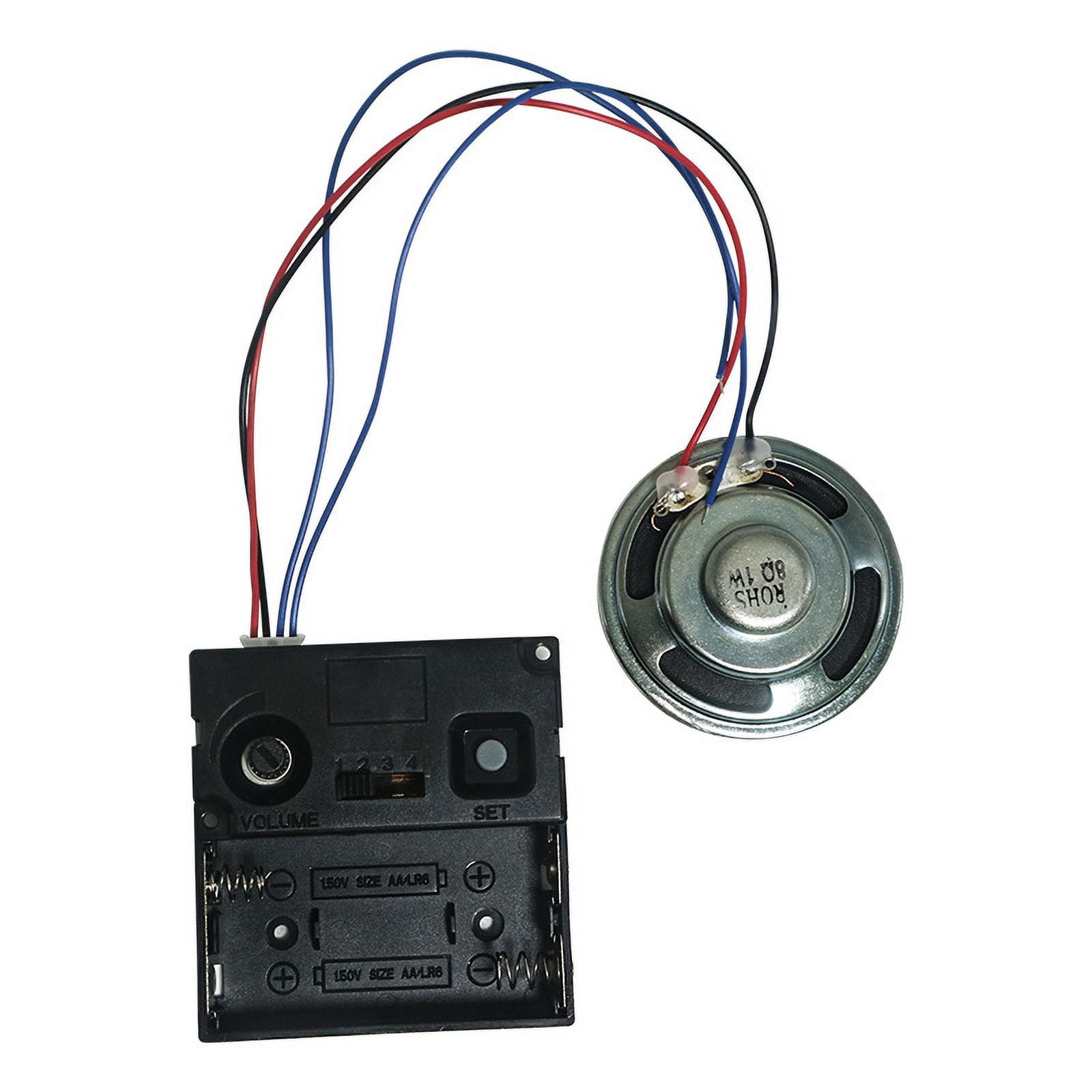 WEUVEB Quartz Pendulum Drive Black Metal 1 Set Battery Powered Clock ...