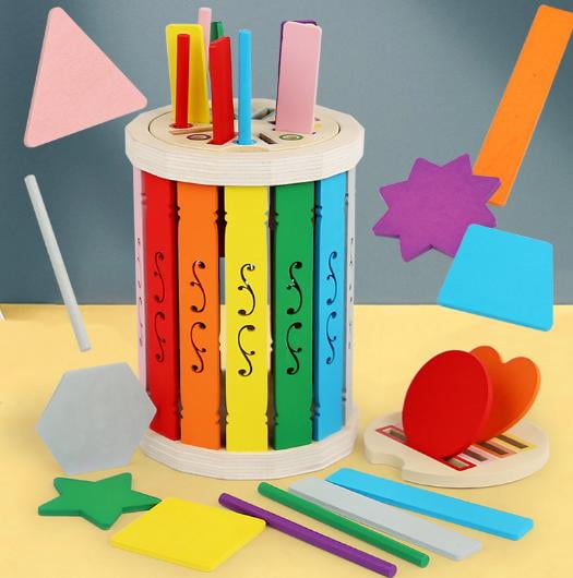 LYTMENT 1 Set Recognition Wooden Cup Toy Developmental Sensory Toy For ...