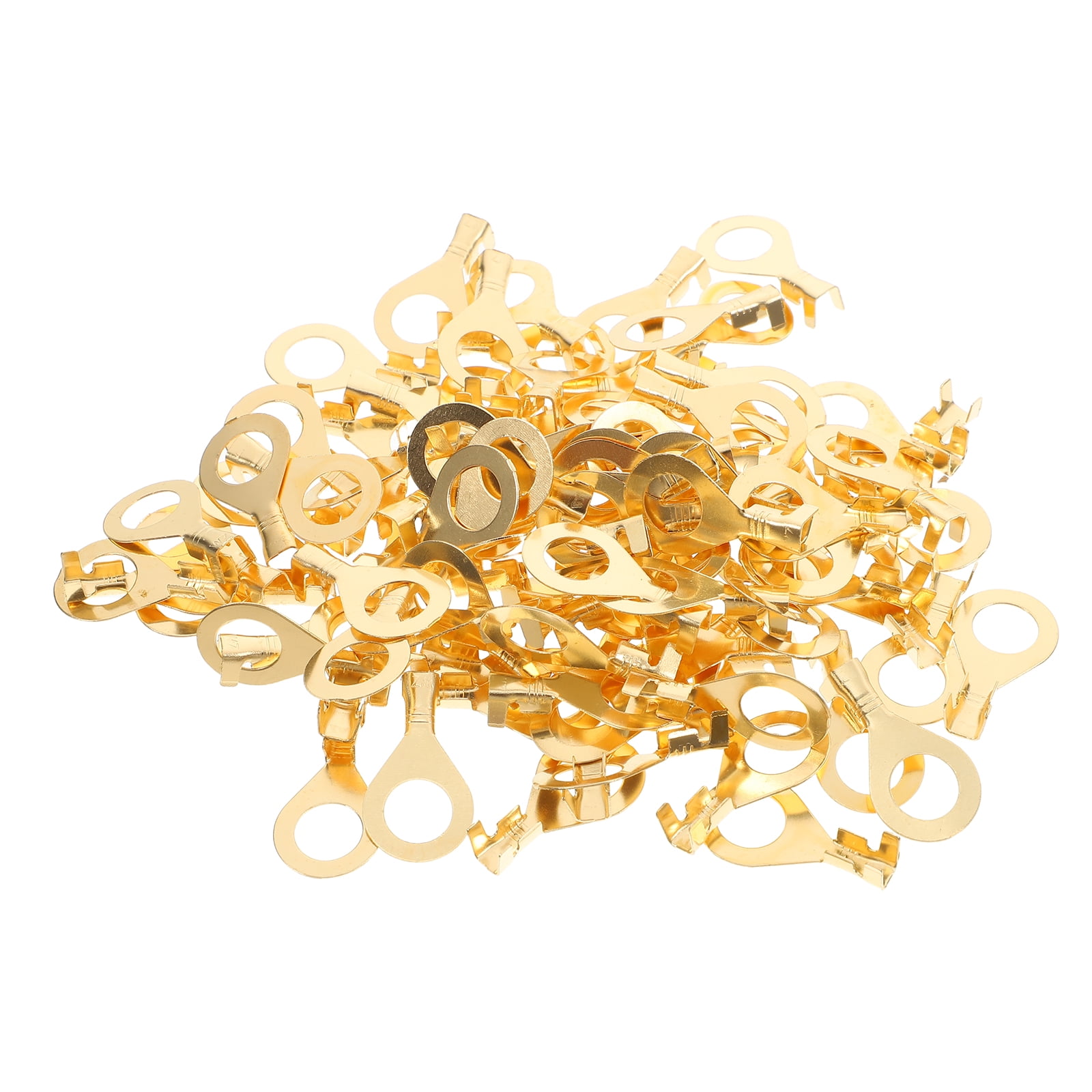 WEUVEB 100Pcs Reusable Open Type Copper Terminal Connectors for ...
