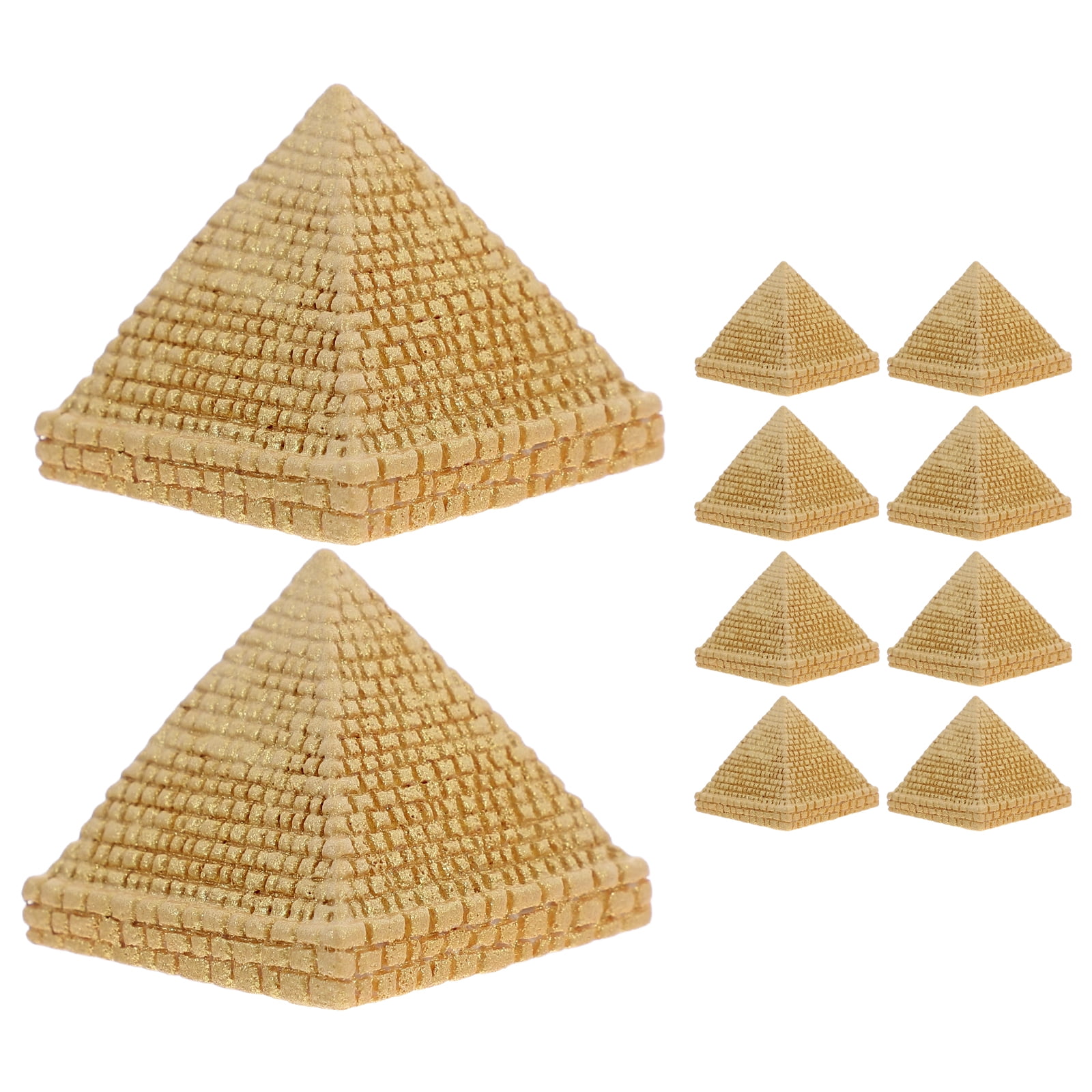 LYTMENT 10pcs Ancient Statue Pyramid Figurines Miniature Resin Models ...