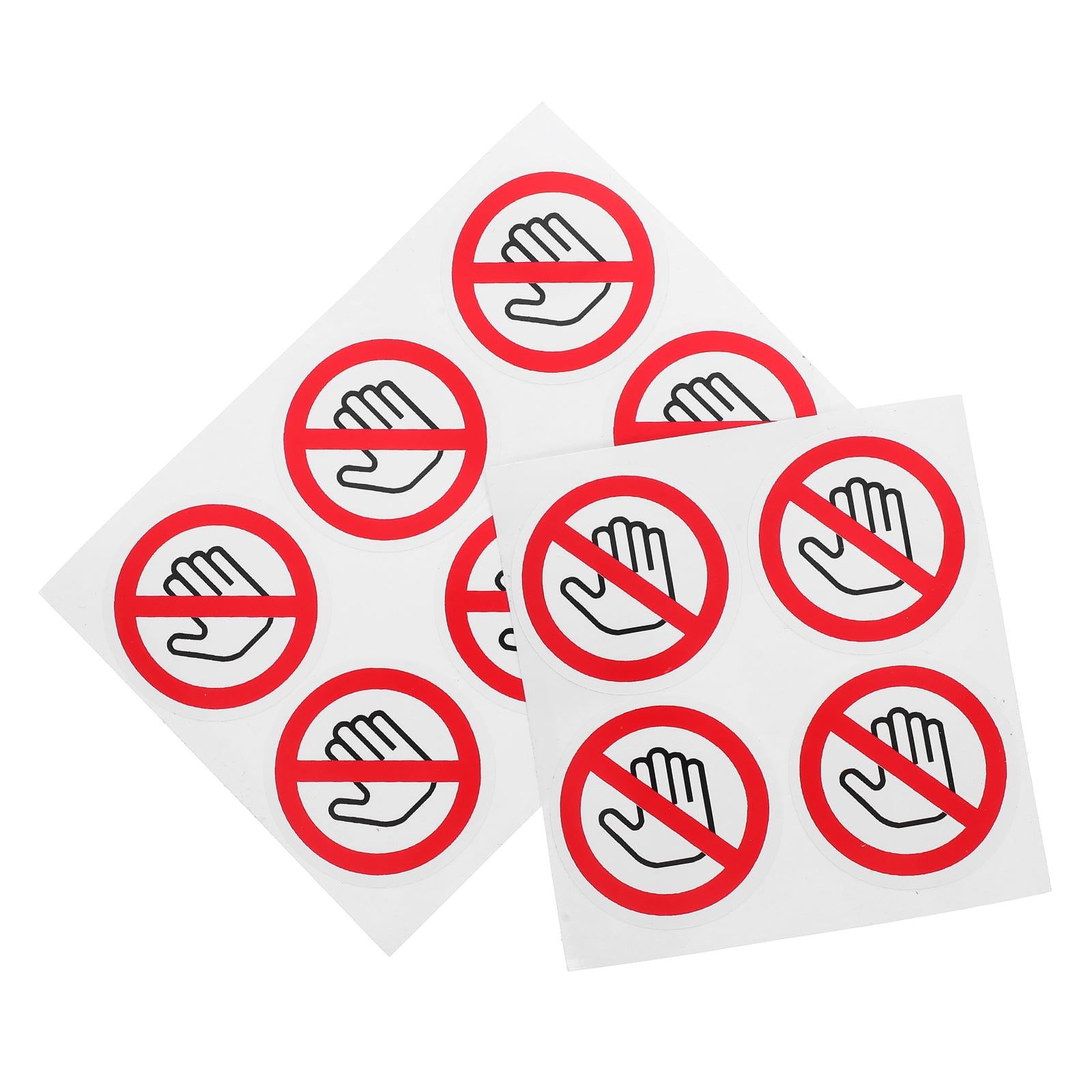 WEUVEB Self Adhesive Warning Stickers, Assorted Colors, for Safety ...