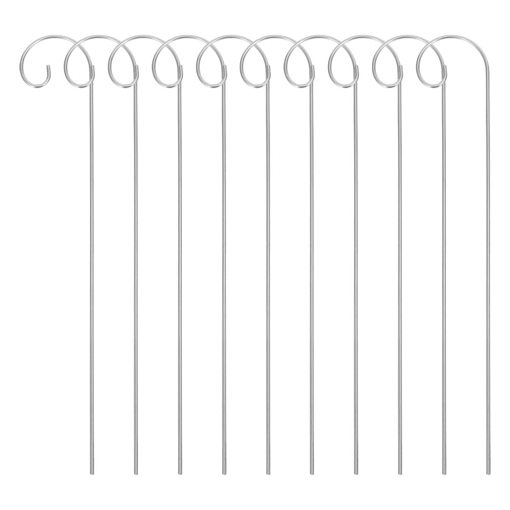 LYTMENT 10pcs Shepherd Hooks for Outdoor Iron Plant Pot Pole Heavy Duty ...