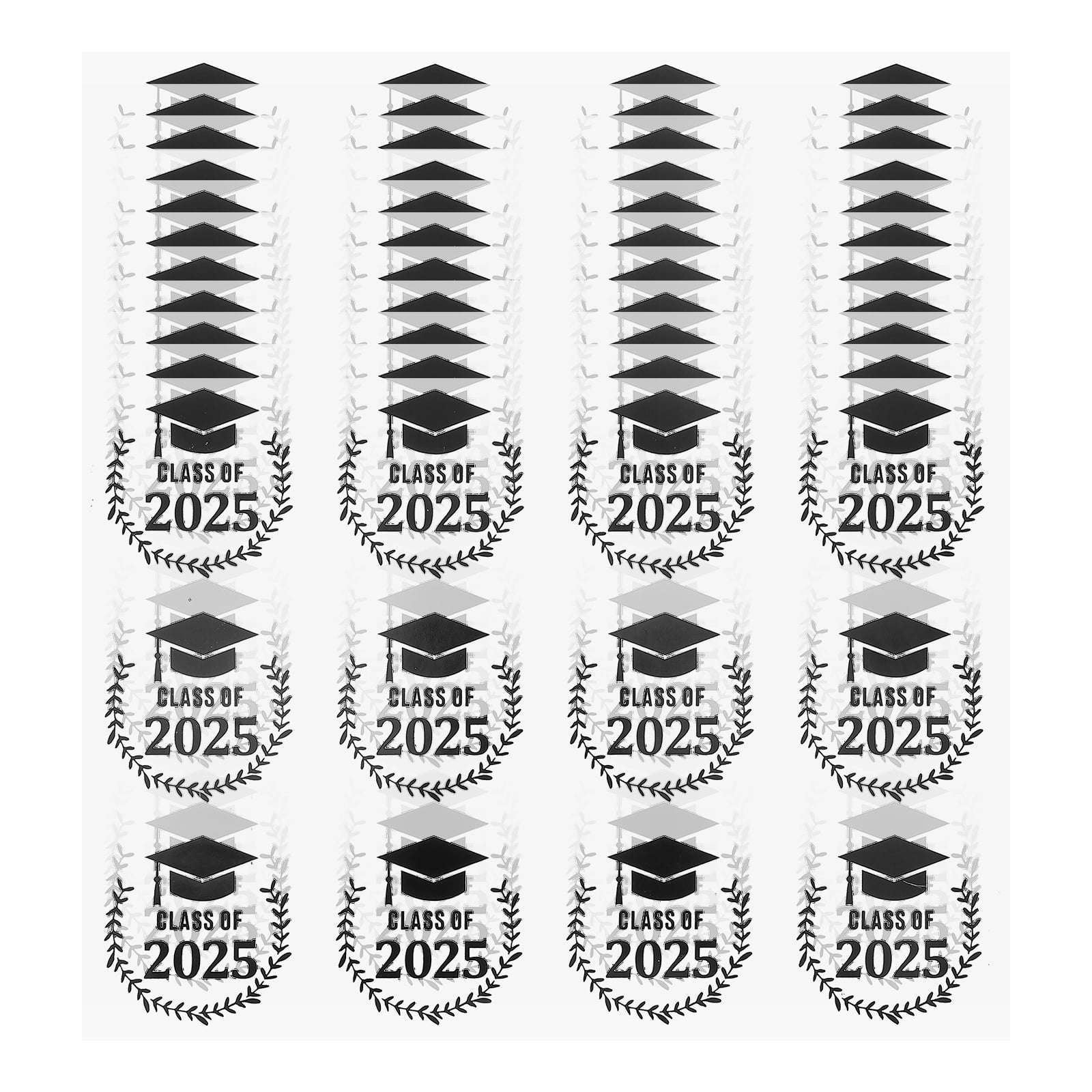 LYTMENT 120pcs Self-Adhesive Graduation Hat Stickers 2025 Graduation ...