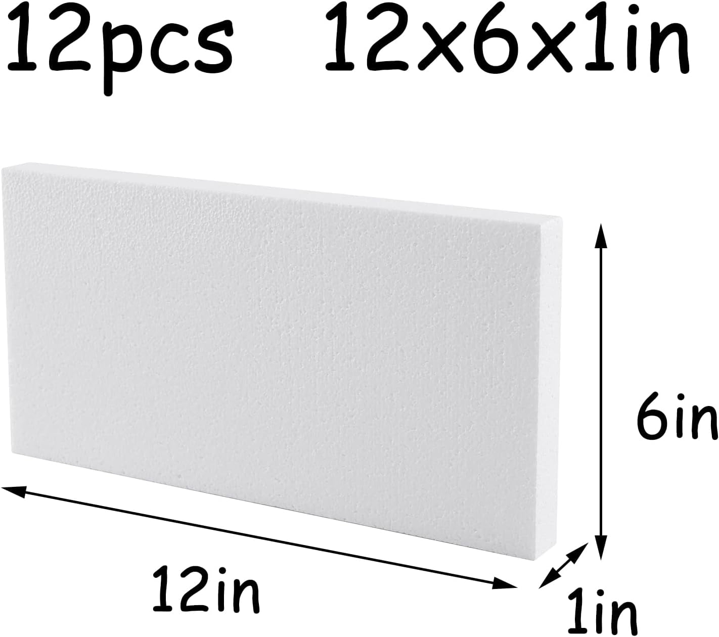 LYTMENT 12pcs Craft Foam Blocks Rectangular Foam Bricks for DIY Art ...