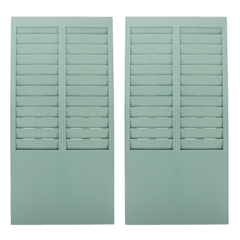 LYTMENT 2 Pcs Plastic Wall Mounted Card Holder Ideal For Office And ...