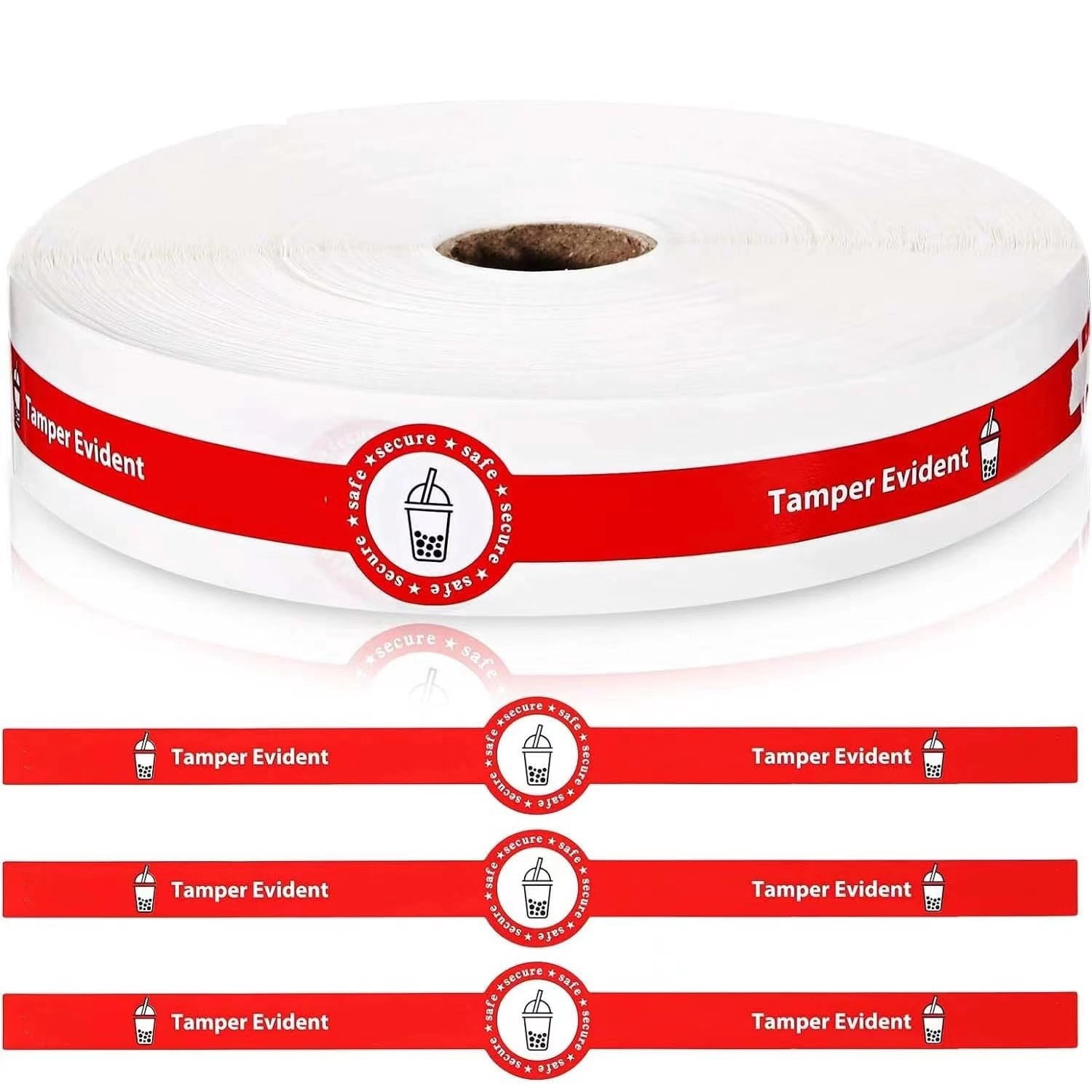 LYTMENT 2 Rolls Tamper Food Safety Labels Secure Sealing Stickers For ...