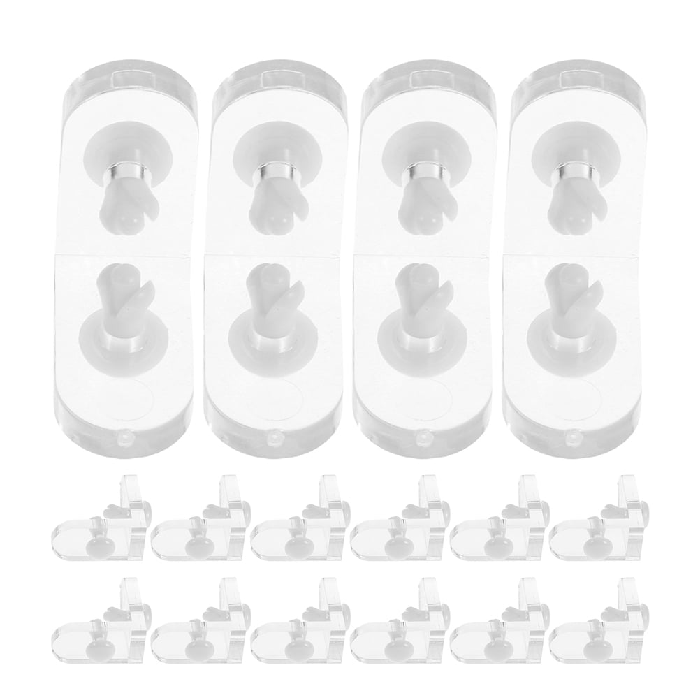 WEUVEB 20 Sets Acrylic Corner Braces Transparent L-Shaped Supports for ...