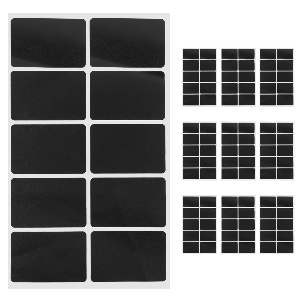 WEUVEB 200pcs Erasable Labels for Food Containers Rewritable Black ...