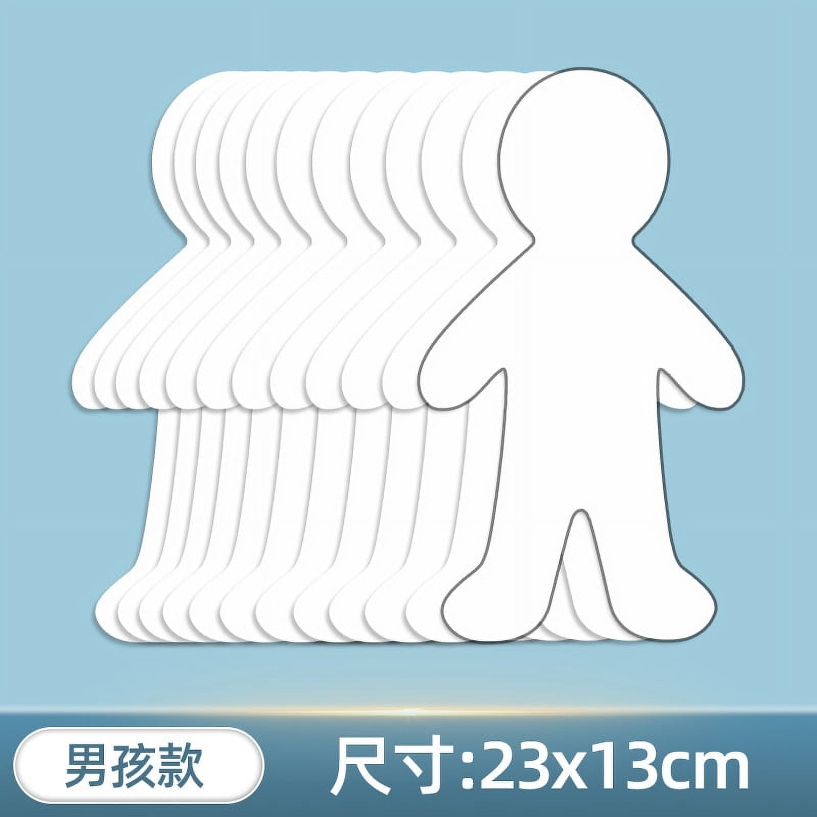 LYTMENT 20pcs Blank Human Shapes White Cutouts Children's Drawing ...