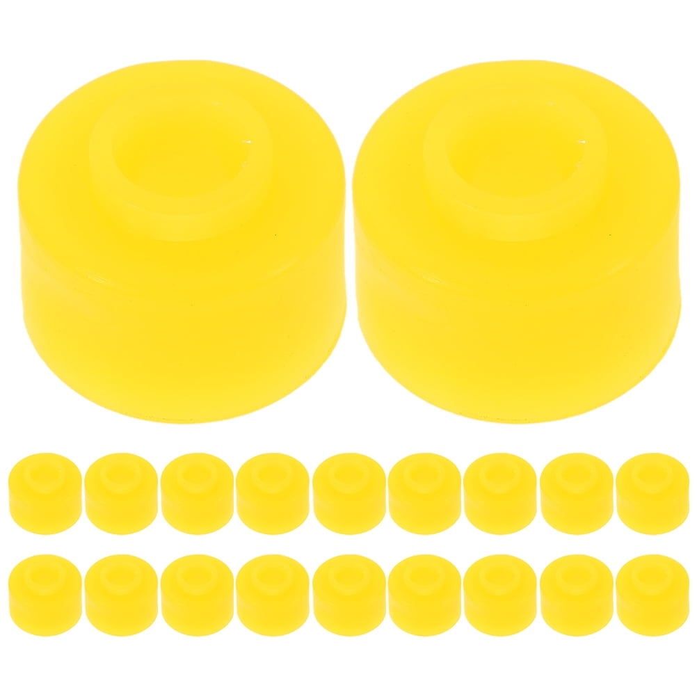 WEUVEB Truck Use Rubber Bumper Guard Shock Absorbing Yellow Pads 20Pcs ...