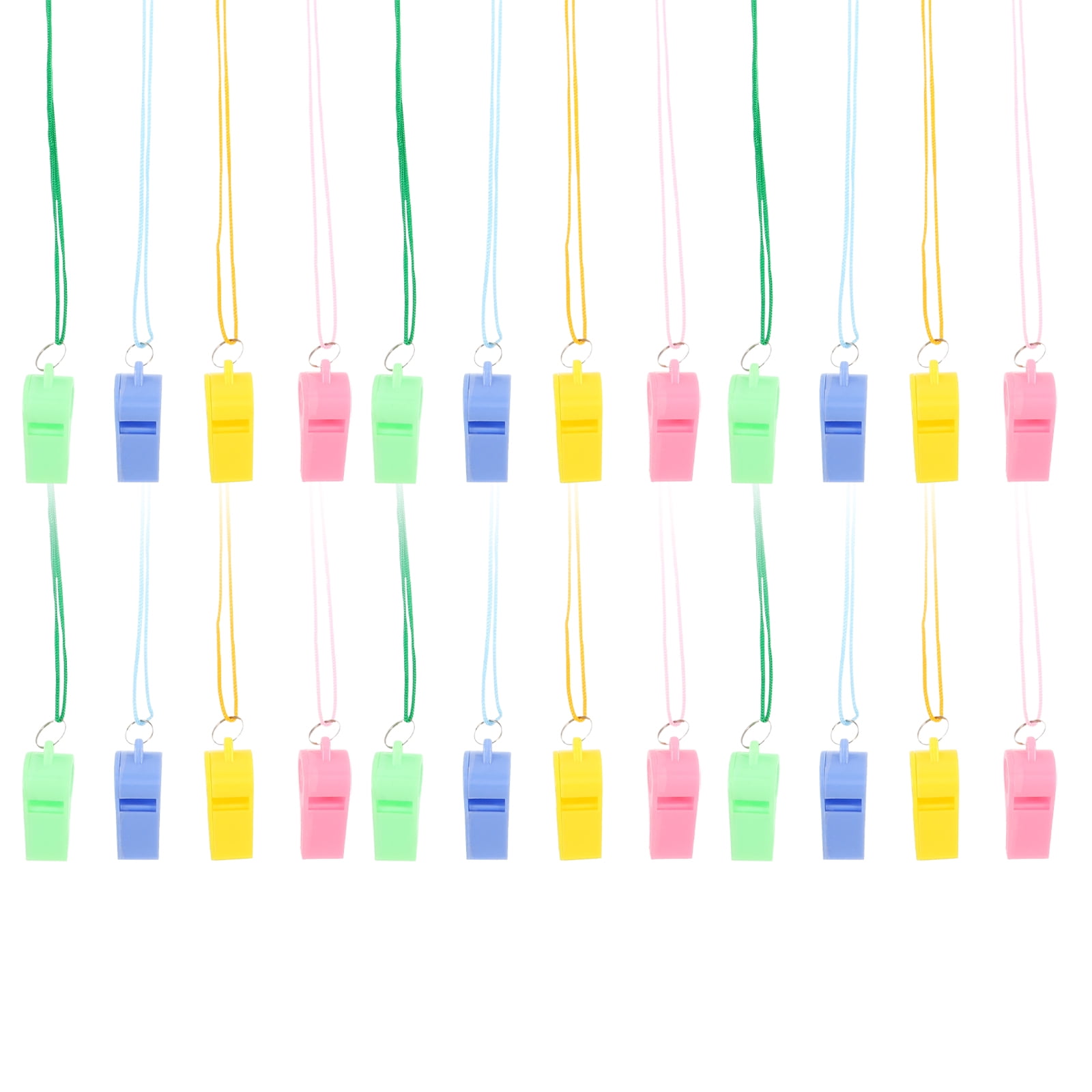 WEUVEB Coaching Whistle Neon Whistle Necklaces Assorted Color ...
