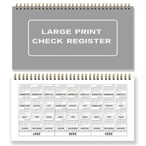 12 Checkbook Transaction Registers for Personal/Business Bank Account ...