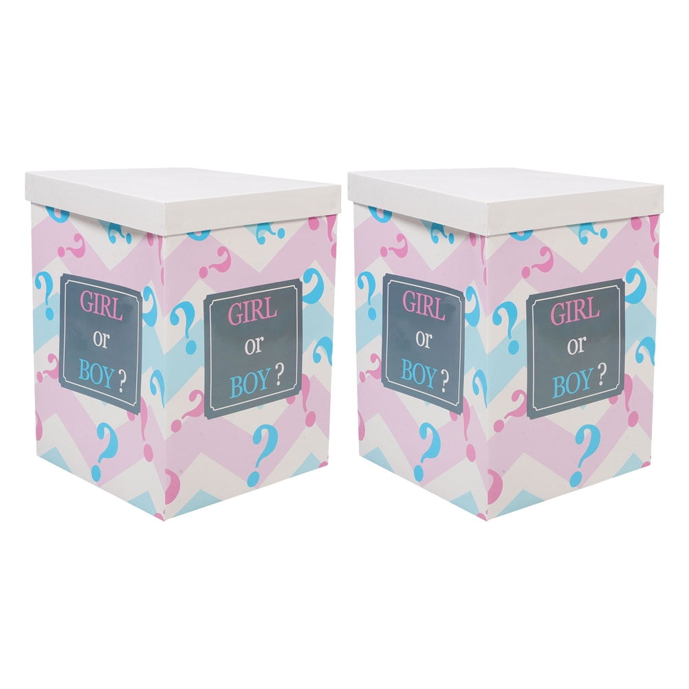 LYTMENT 2pcs Gender Reveal Balloon Box For Baby Shower Party ...