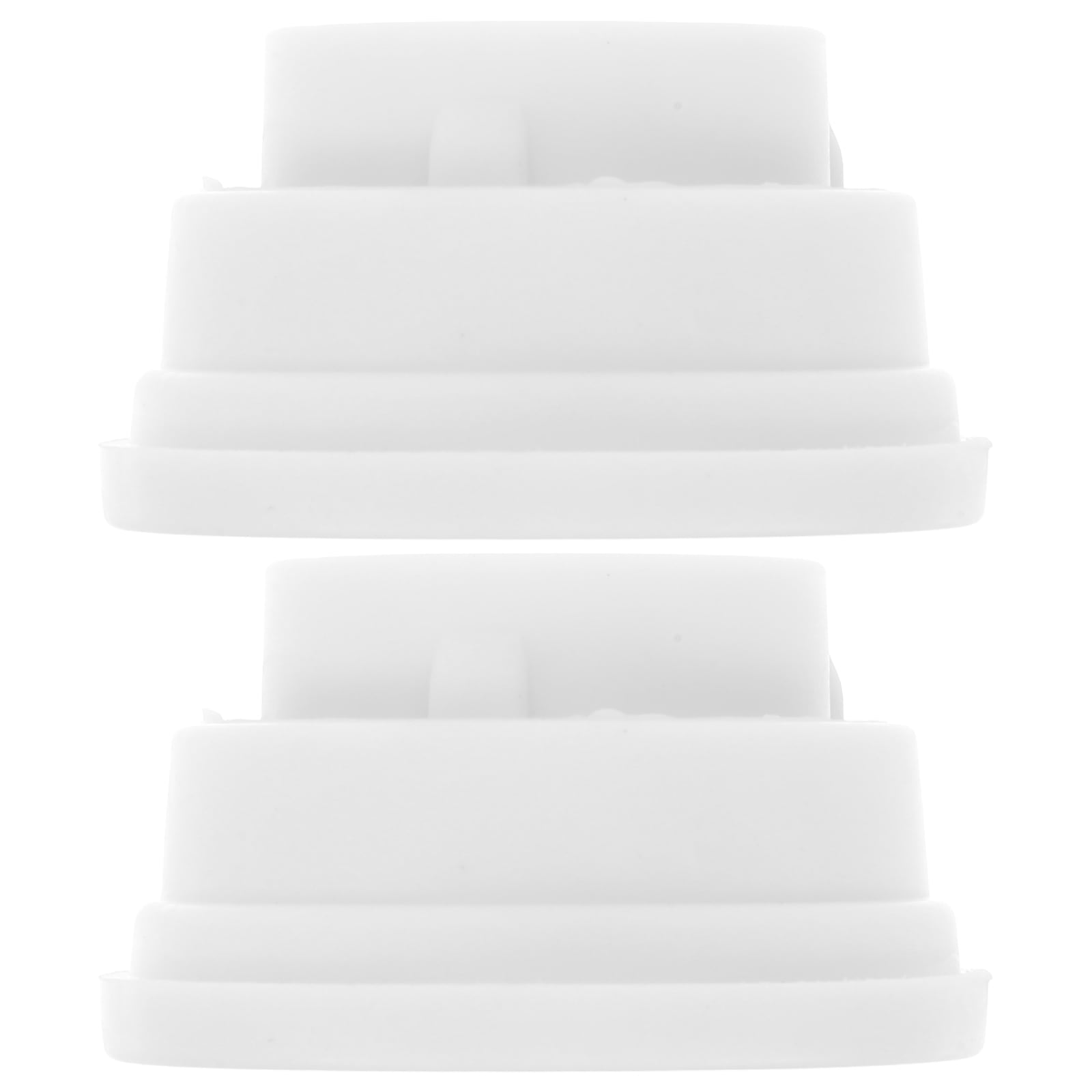 WEUVEB 2Pcs Versatile White Rubber Pool Ladder End Caps Nonslip ...