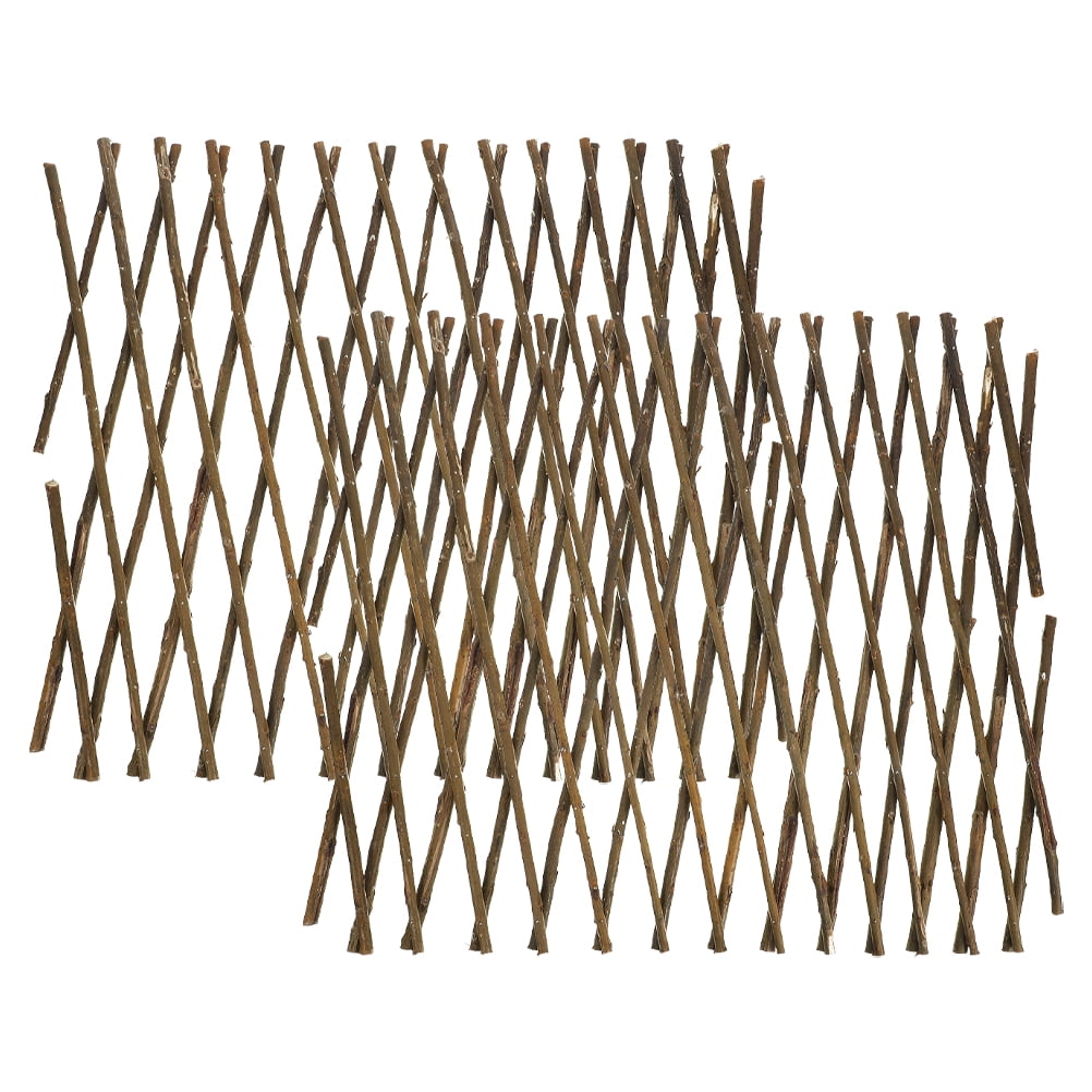 LYTMENT 2pcs Retractable Wooden Fence Trellis Stand Garden Lattice For ...