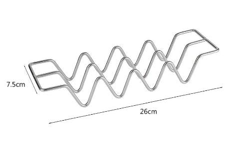 WEUVEB 3Pcs Oven Safe Stainless Steel Taco Rack for Hard Shell Tacos ...