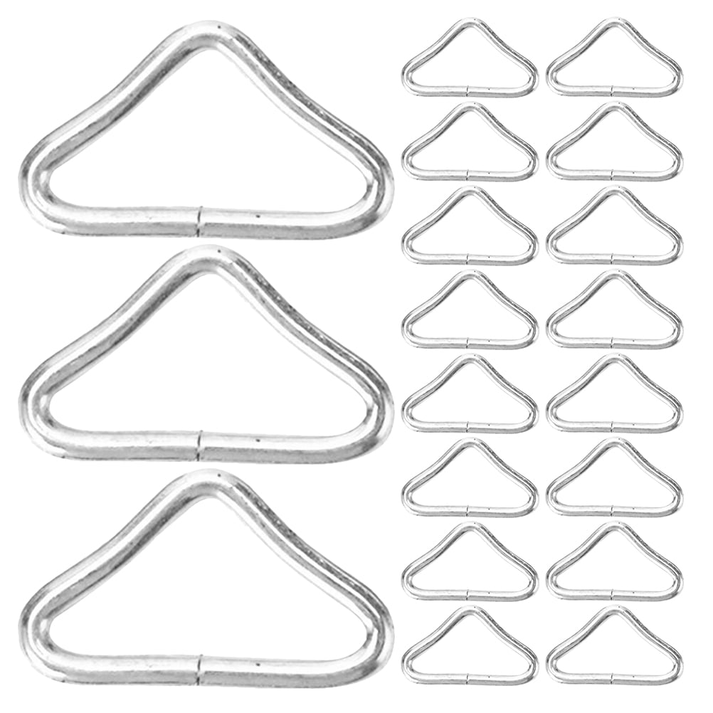 LYTMENT 35pcs Triangle Ring Buckle Trampoline Triangle Ring V Shaped ...