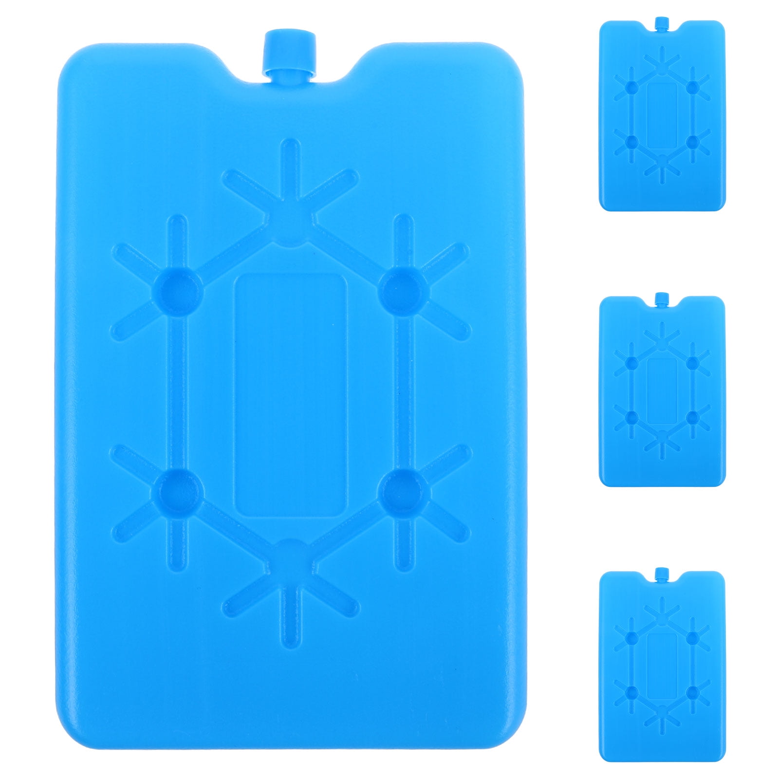 WEUVEB 4Pcs Multifunctional Blue Ice Packs Reusable Cooler Blocks for ...