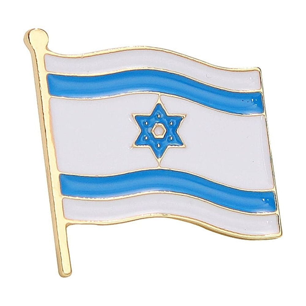 LYTMENT 4PCS Israel Flag Lapel Pin National Flags Brooch Israel Flag ...
