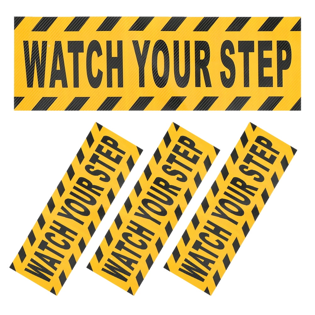 WEUVEB High Visibility Yellow PVC Anti-Slip Stickers for Home Use Easy ...