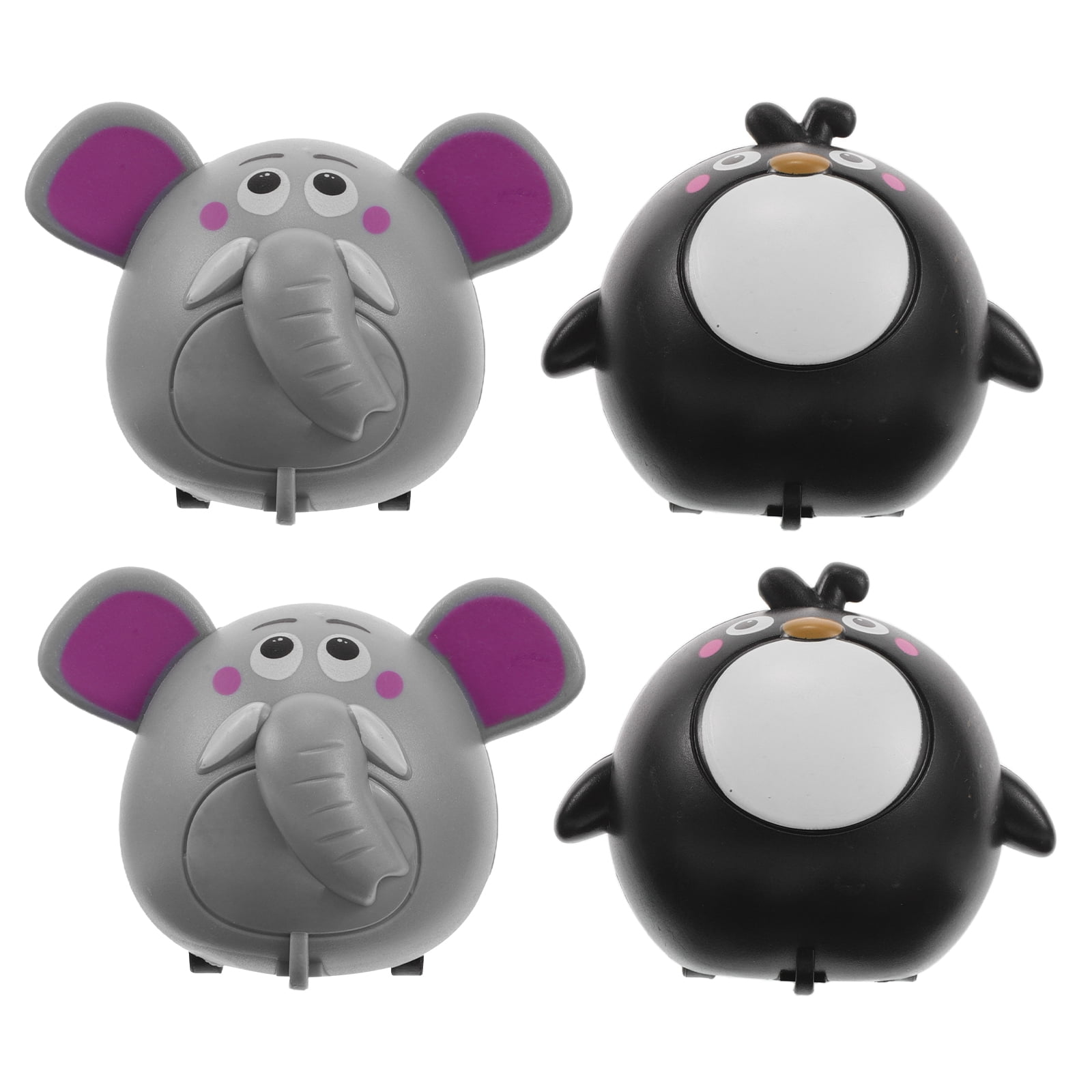 WEUVEB 4Pcs Animal Pull Back Cars for Home with Inertia Drive and ...
