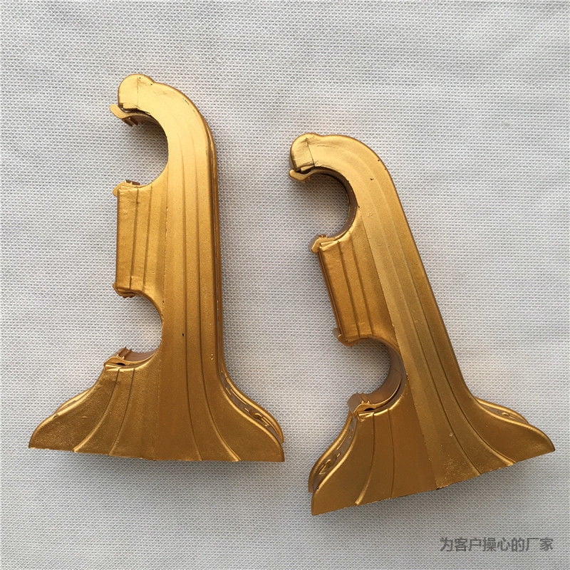 LYTMENT 4pcs Double-slot Curtain Poles Brackets Classic Style Roman Rod ...