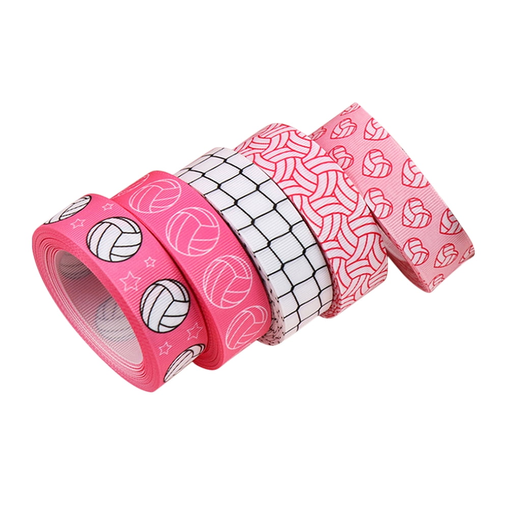 WEUVEB Pink Volleyball Design Ribbon for Wrapping and Sports Event ...