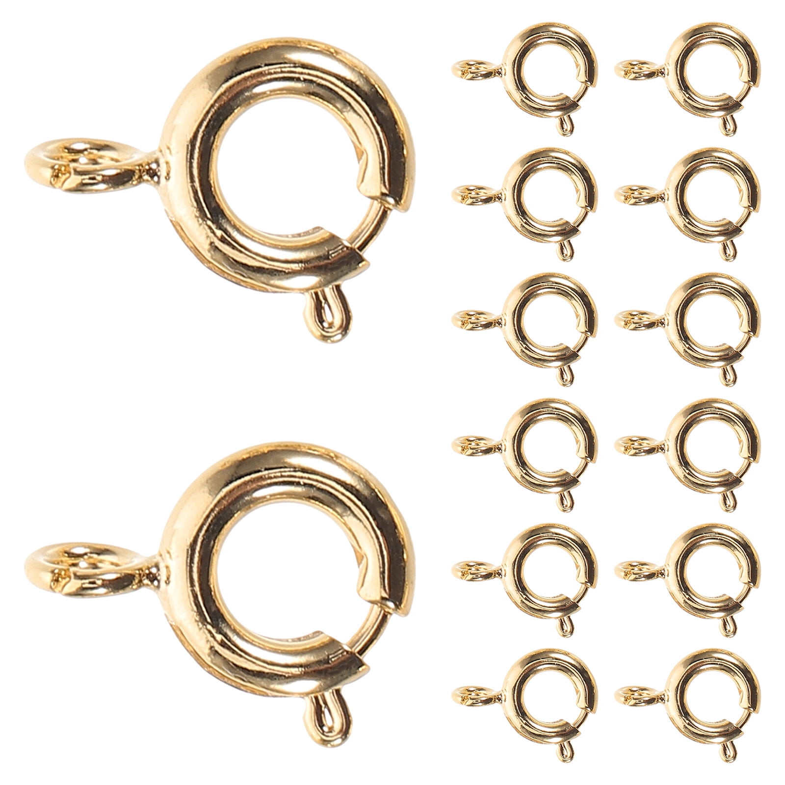 WEUVEB Bracelet Clasps Round Shape Tarnish Resistant 50Pcs 0.16X0.16X0 ...