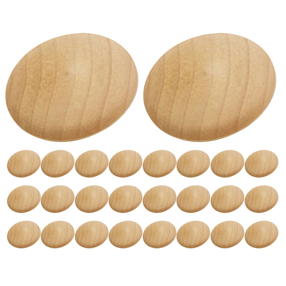 LYTMENT 50pcs Wooden Screw Hole Plugs Wood Screw Hole Plugs Decorative ...
