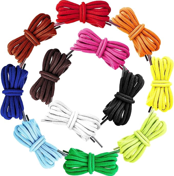 LYTMENT 60 Pairs Durable Round Boot Laces For Sneakers Hats And Pants ...