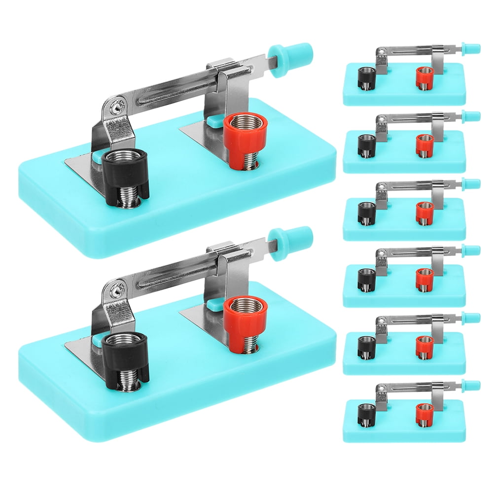 WEUVEB Single Pole Knife Switch Sky-Blue Plastic Stainless Steel 8Pcs 3 ...