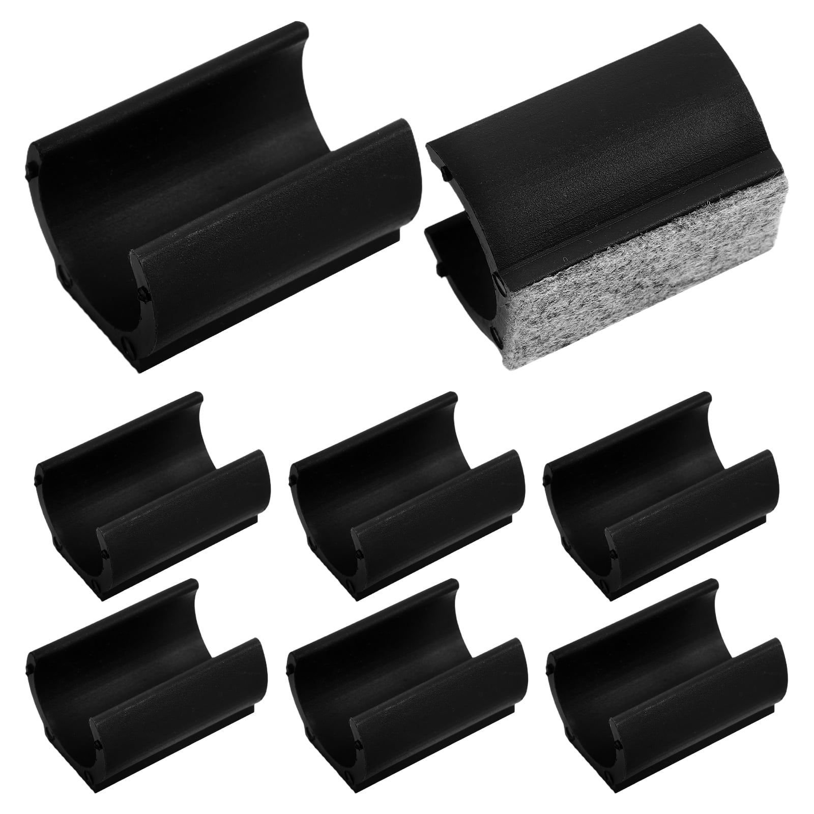 WEUVEB 8Pcs Multi Color Felt Pads Chair Leg Caps for Furniture Floor ...