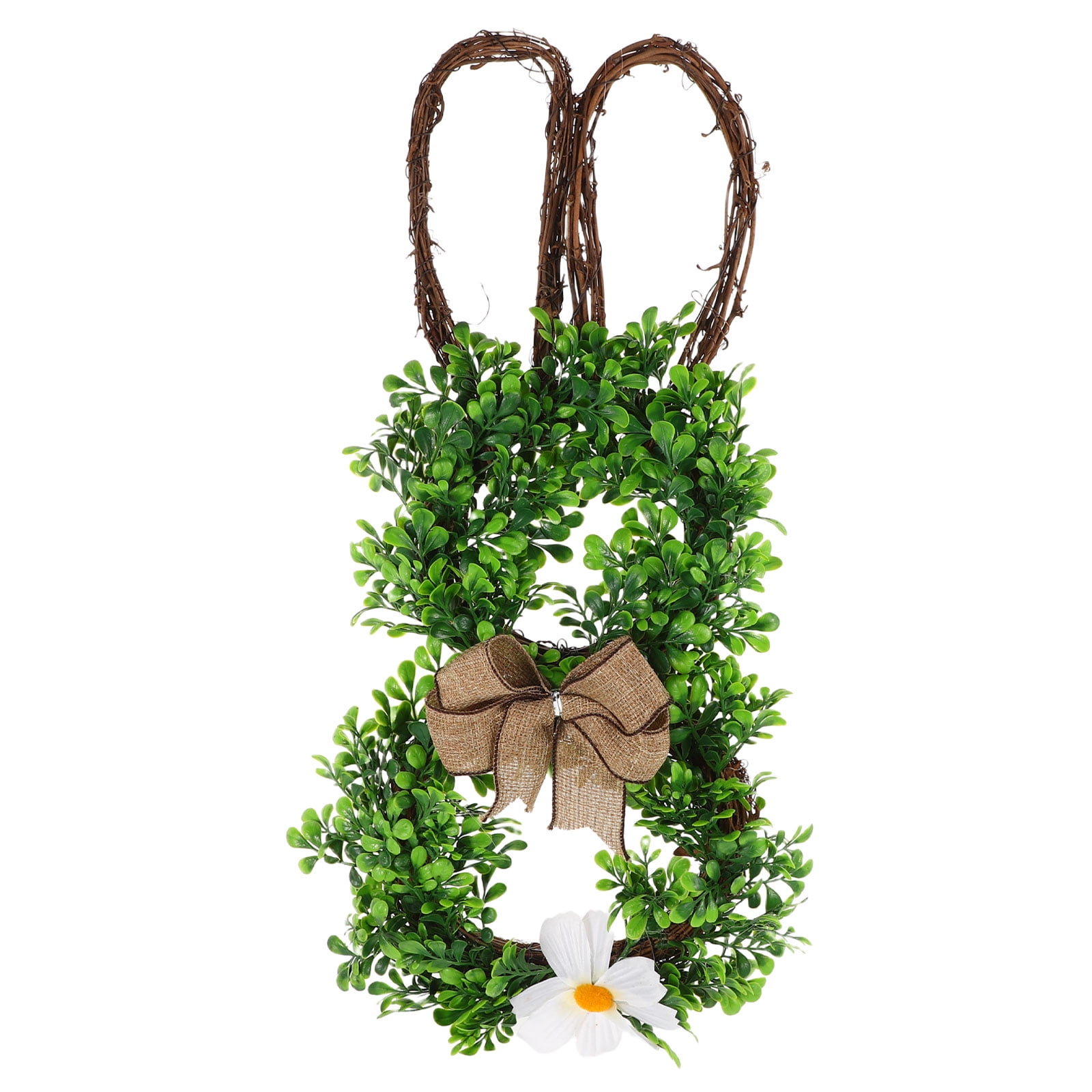 LYTMENT Artificial Easter Bunny Wreath for Front Door Decoration for ...