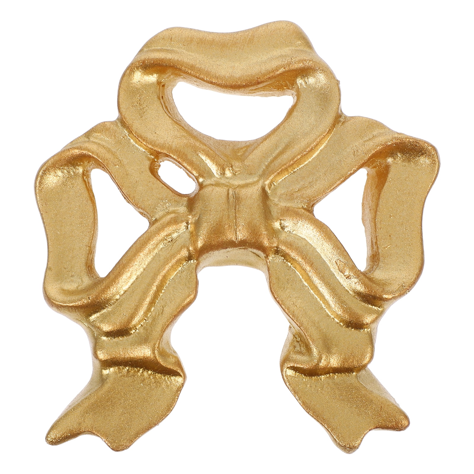 WEUVEB European Vintage Gold Bow Wall Decor Resin Sculpture for ...