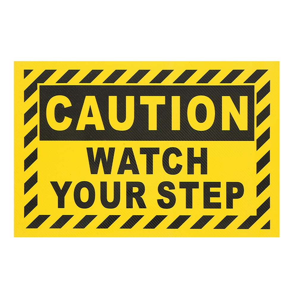 WEUVEB Multi PVC Caution Sign for Home Easy Installation Slip-Resistant ...