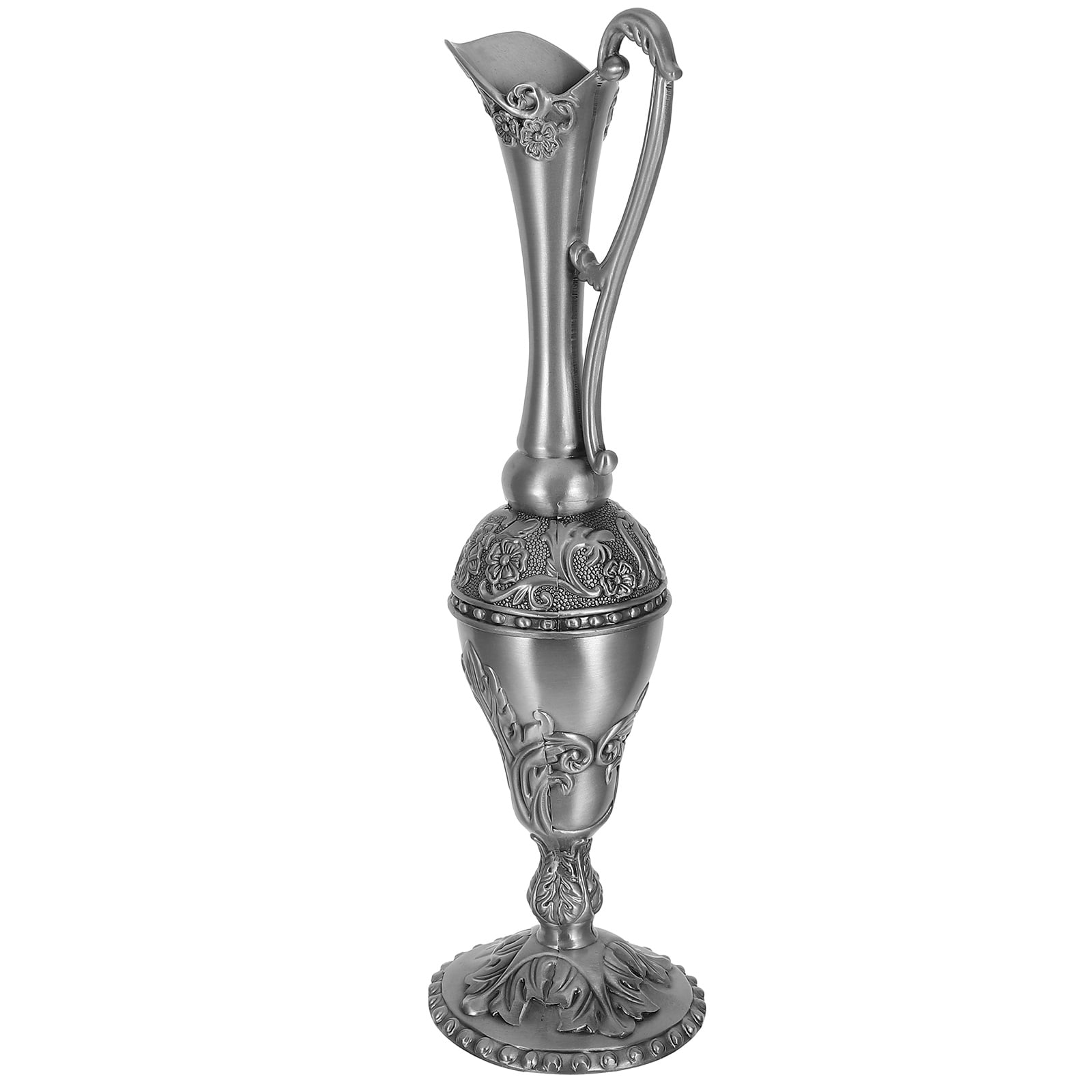 LYTMENT European Style Silver Plated Holy Water Jar with Beautiful ...